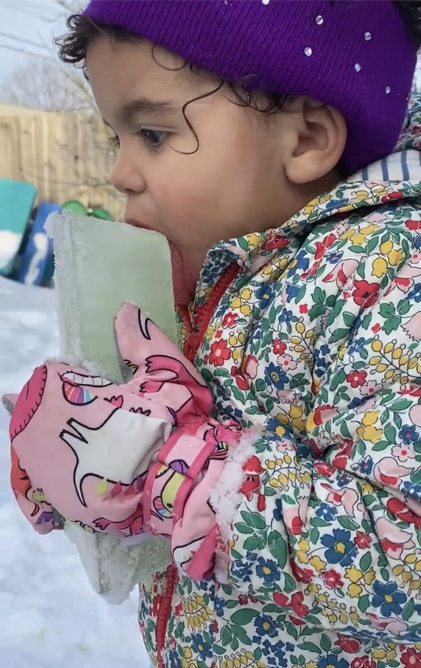 Outside Winter Fun with DIY Ice Bricks - Eat Play CBUS